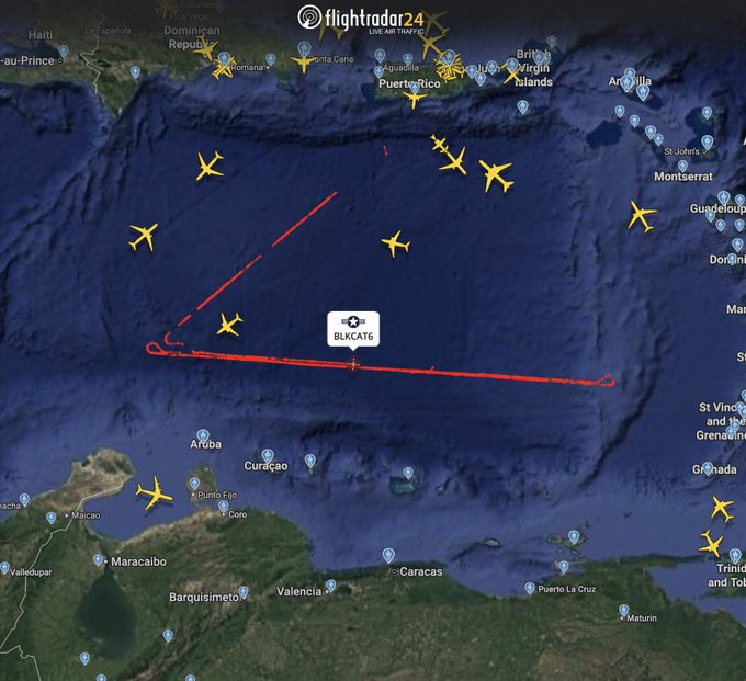 US Navy Triton BLACKCAT6 Circles Venezuela – Maduro’s Clock Ticks